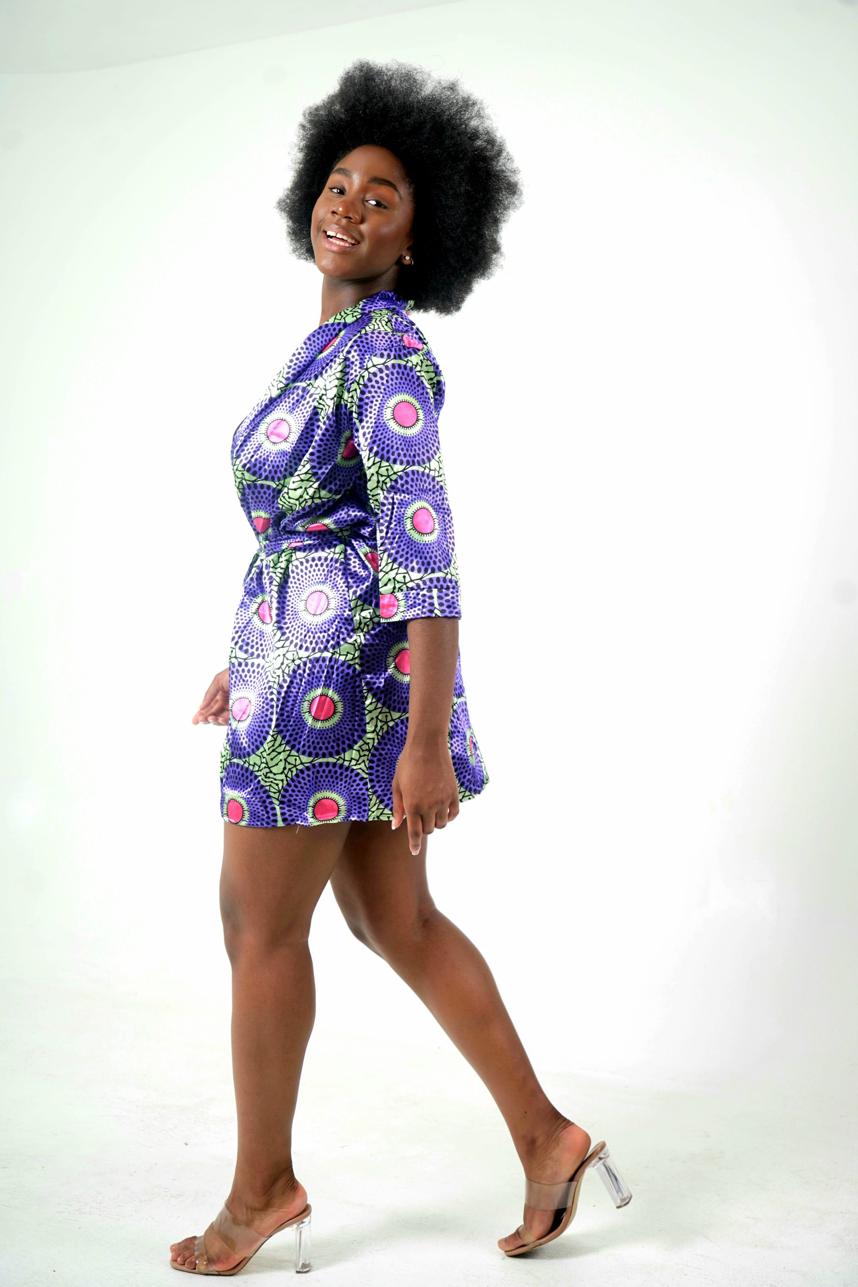 Satin Ankara robes/kimonos - RKM FASHION
