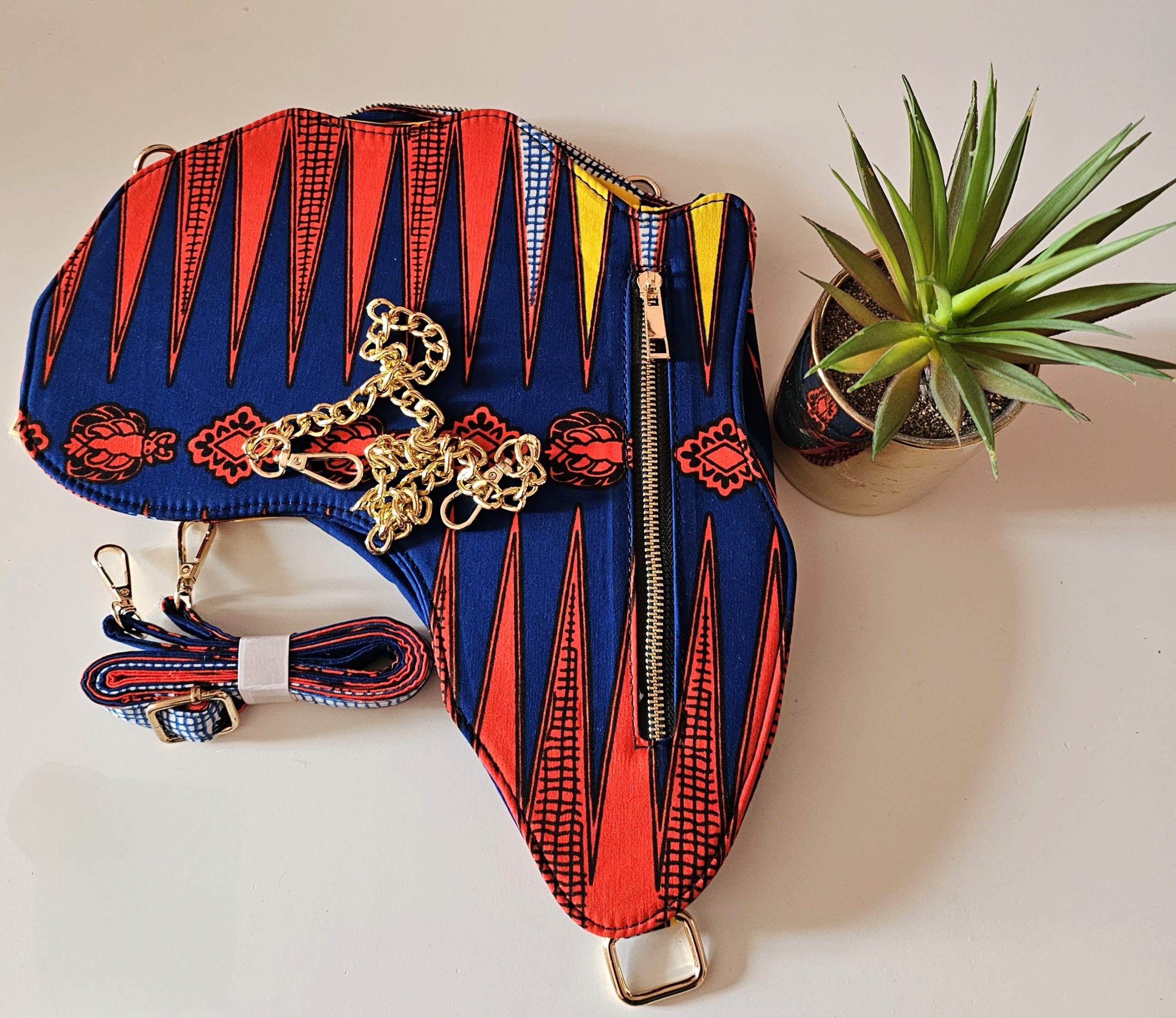 African Map Bag-Unisex - RKM FASHION